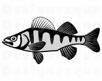 Perch Fishing Svg | Etsy