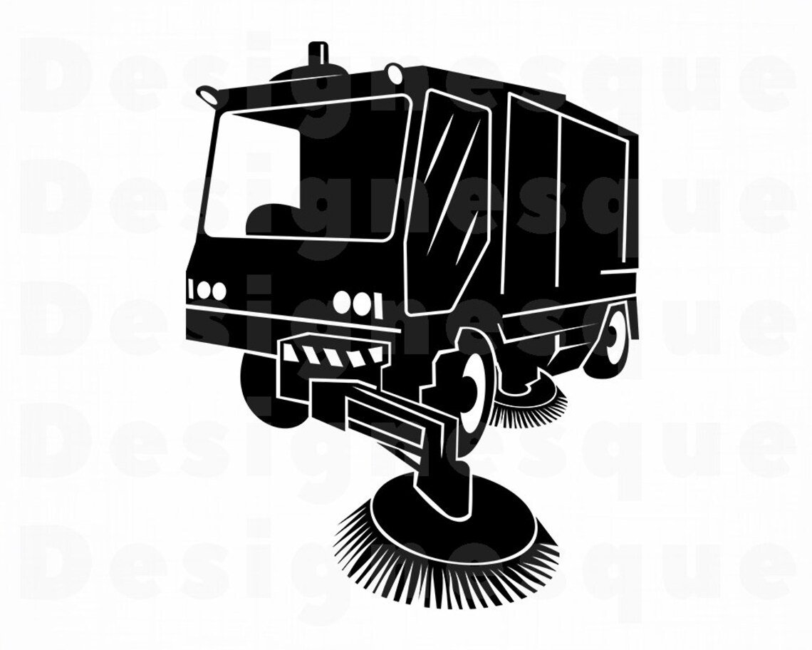 Road Sweeper 3 SVG Road Sweeper Svg Street Cleaning Truck | Etsy