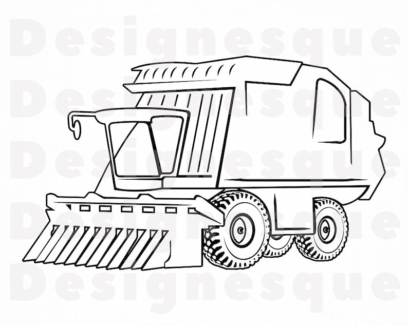 Combine Svg Corn Head Outline #3 SVG Png Dxf Files for Cricut Combine ...