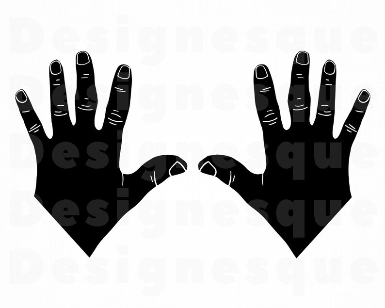 Hands SVG Fingers Svg Hands Clipart Hands Files for Cricut | Etsy