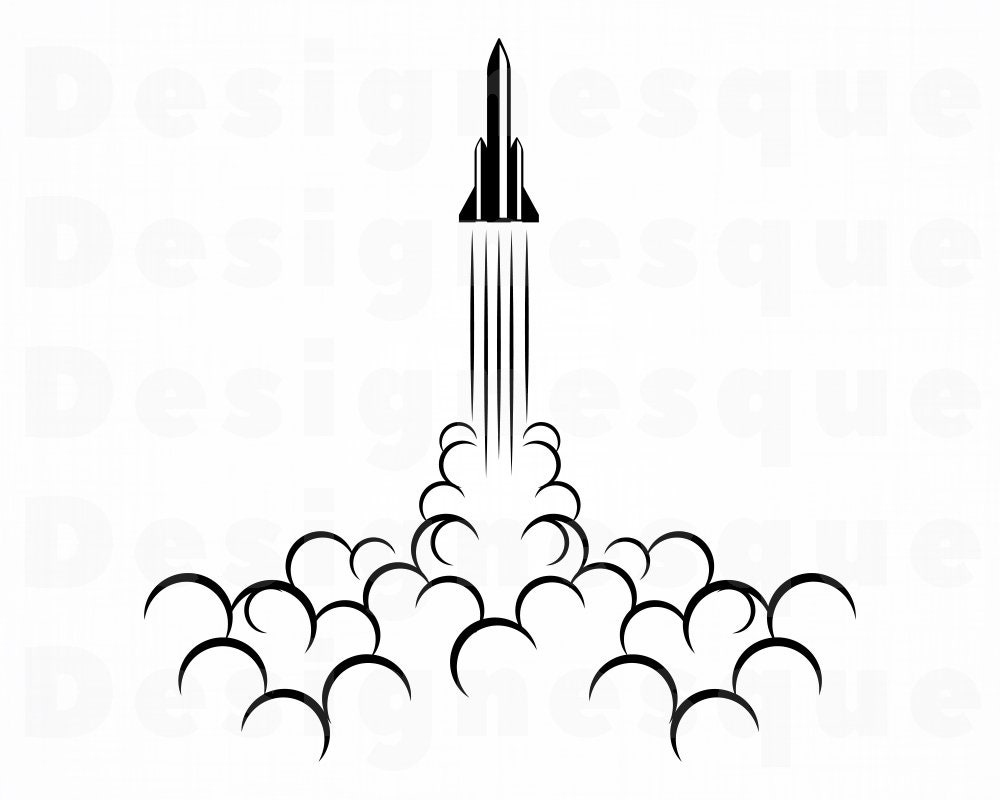Rocketship SVG Rocket Ship Svg Rocket Ship #5 SVG Files for Cricut Cut ...