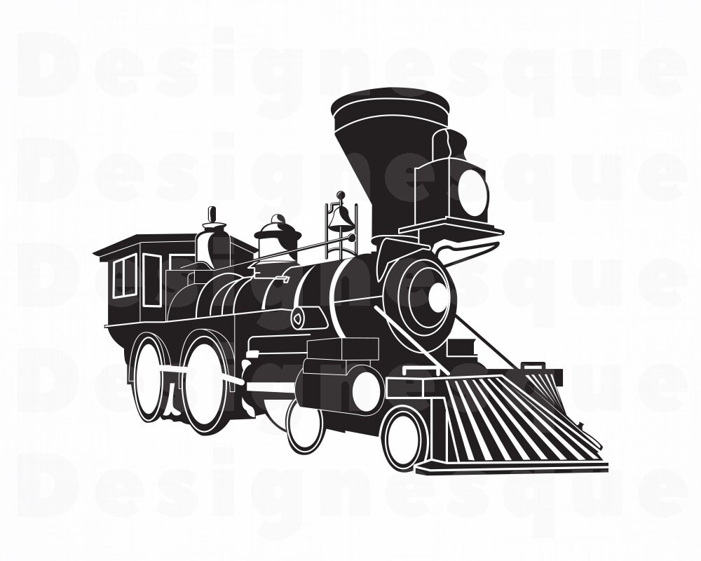 Steam Train Svg Eps Steam Engine Svg Train Clipart Locomotive Svg Train