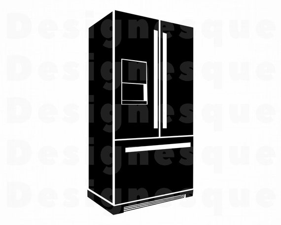 Refrigerator Clipart Kitchen Svg Dxf Refrigerator Cut Files For ...