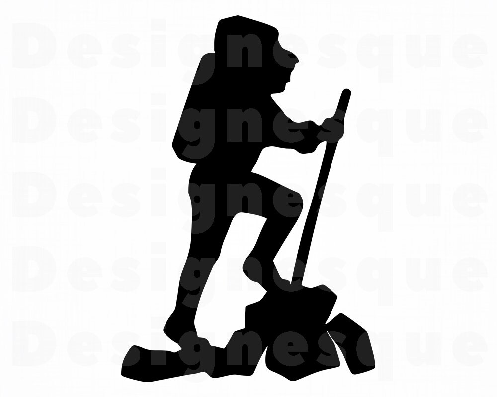 Hiking Svg Hiking Clipart Hiking Files For Cricut Hiking Etsy