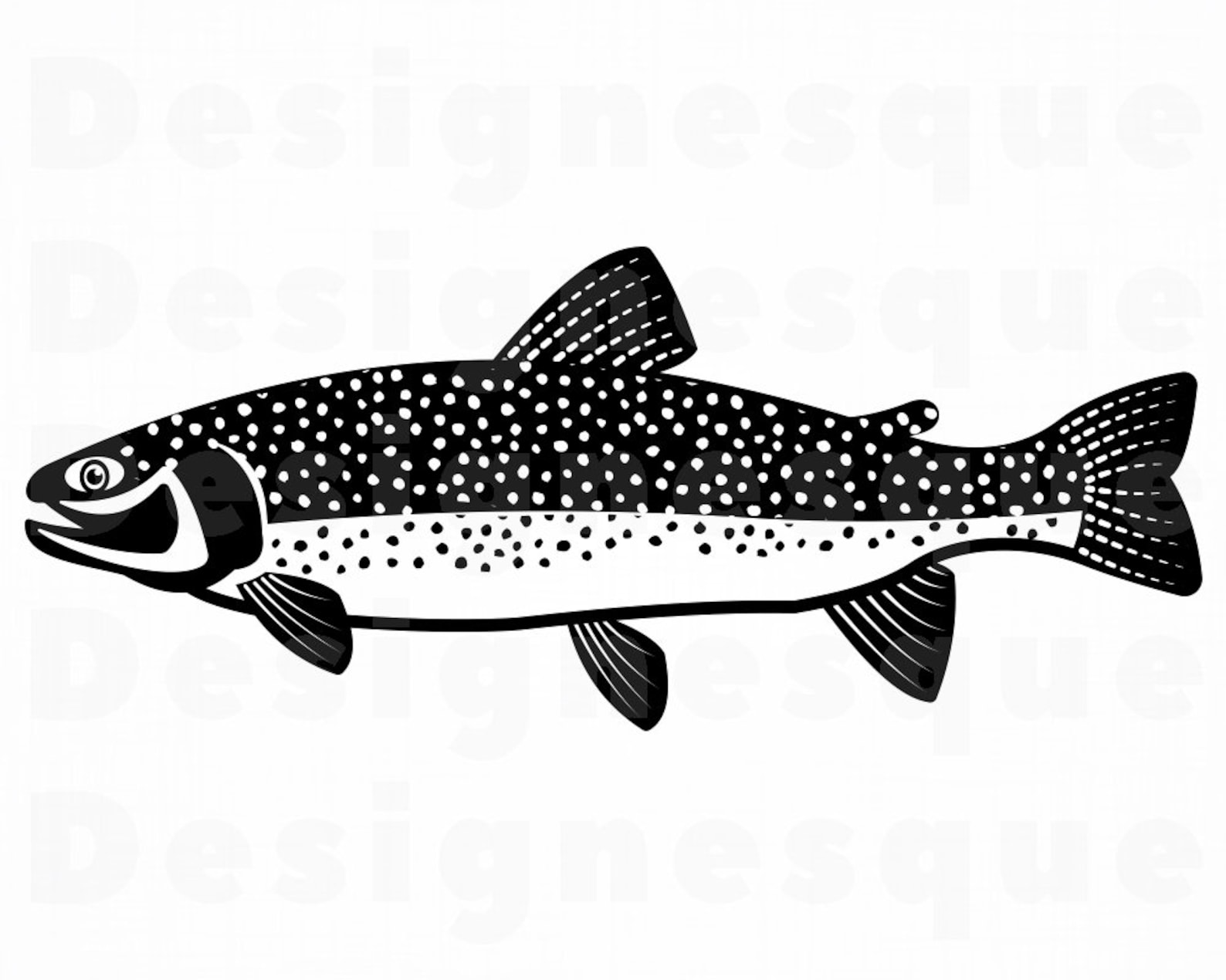 Rainbow Trout SVG Fishing Svg Fish Svg Fishing Clipart | Etsy