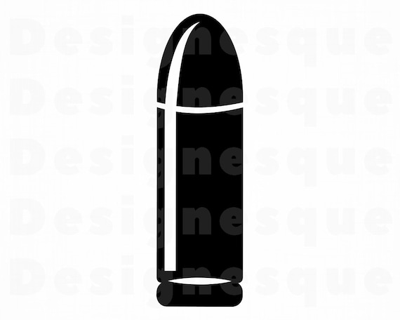 Military Bullet Design Ammo Ammo Pistol Gun Dxf Gun Bullets Png Files ...
