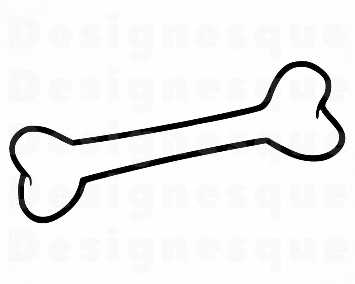 Bone Outline SVG Bone Svg Dog Bone Svg Bone Clipart Bone | Etsy