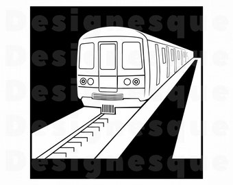 Subway Train Svg | Etsy