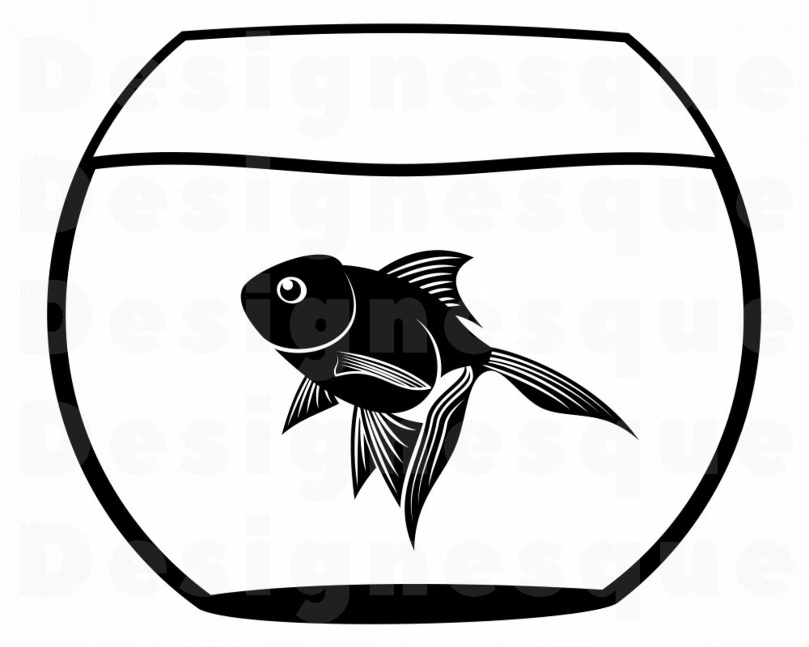 Goldfish SVG Fish Svg Goldfish Clipart Goldfish Files for | Etsy