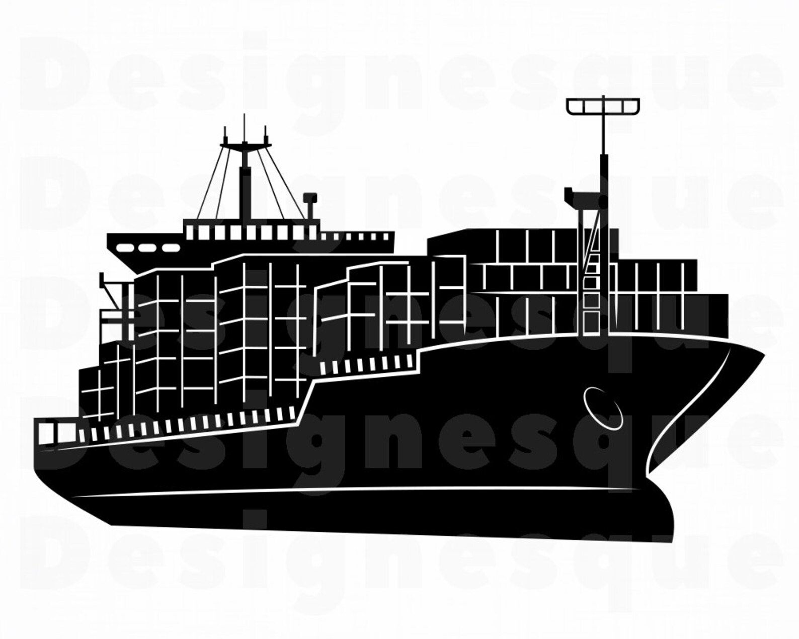 Container Ship Svg Shipping Svg Ship Svg Container Ship Etsy