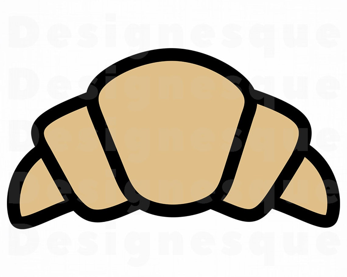 Cornetto in formato SVG pasticceria SVG Clipart di | Etsy