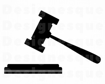 Crossed Gavels Svg | Etsy