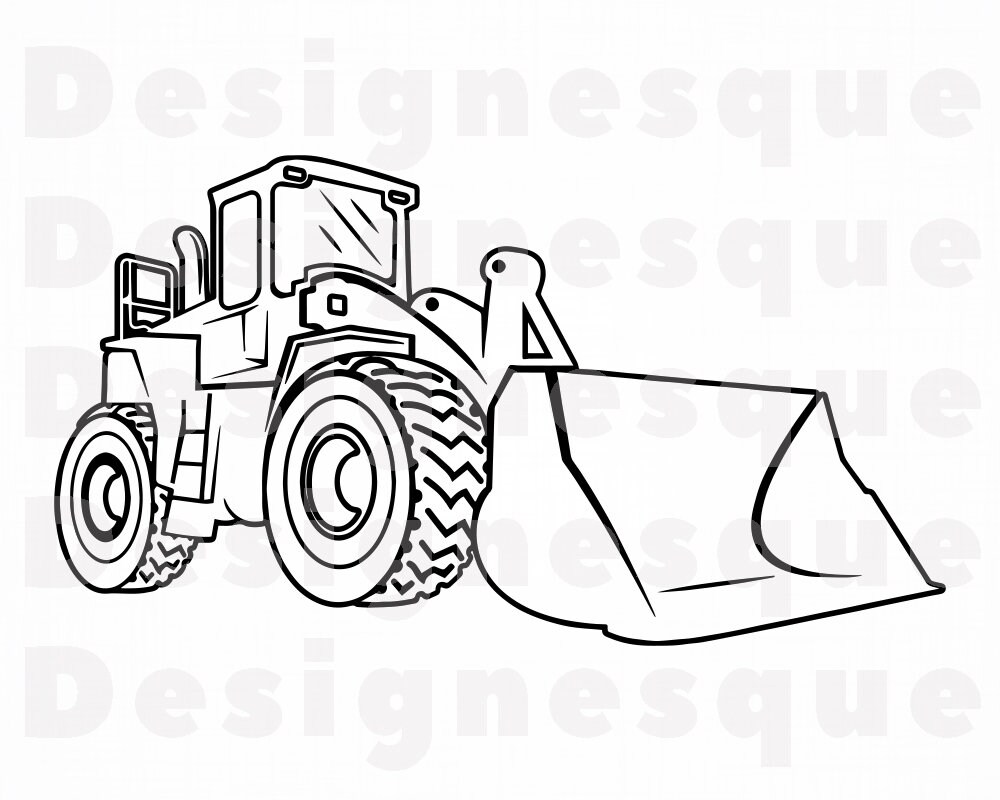 Bulldozer #11 SVG Png Eps Vector Bulldozer Clipart Heavy Equipment ...