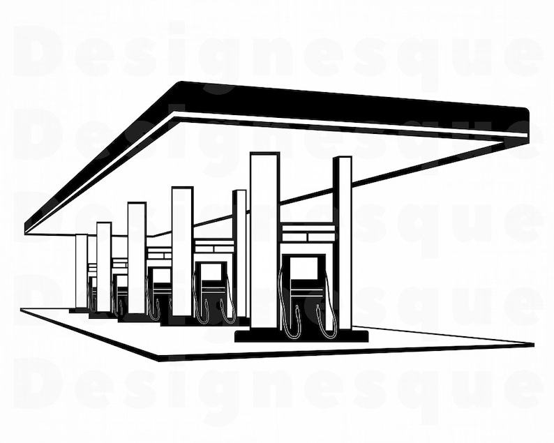 Gas Station Svg Petroleum Svg Gasoline Svg Fuel Svg Gas | Etsy
