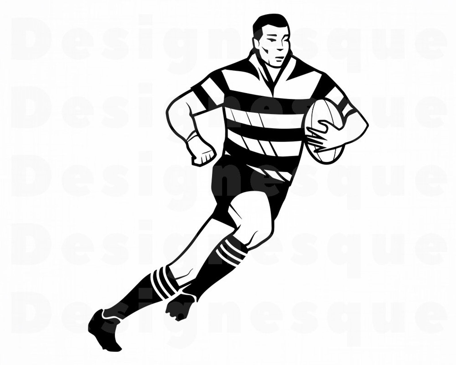 Rugby SVG Rugby Clipart Rugby Files for Cricut Rugby Cut | Etsy