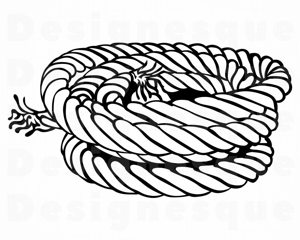 Nautical Rope SVG Rope Svg Rope Clipart Rope Files for | Etsy