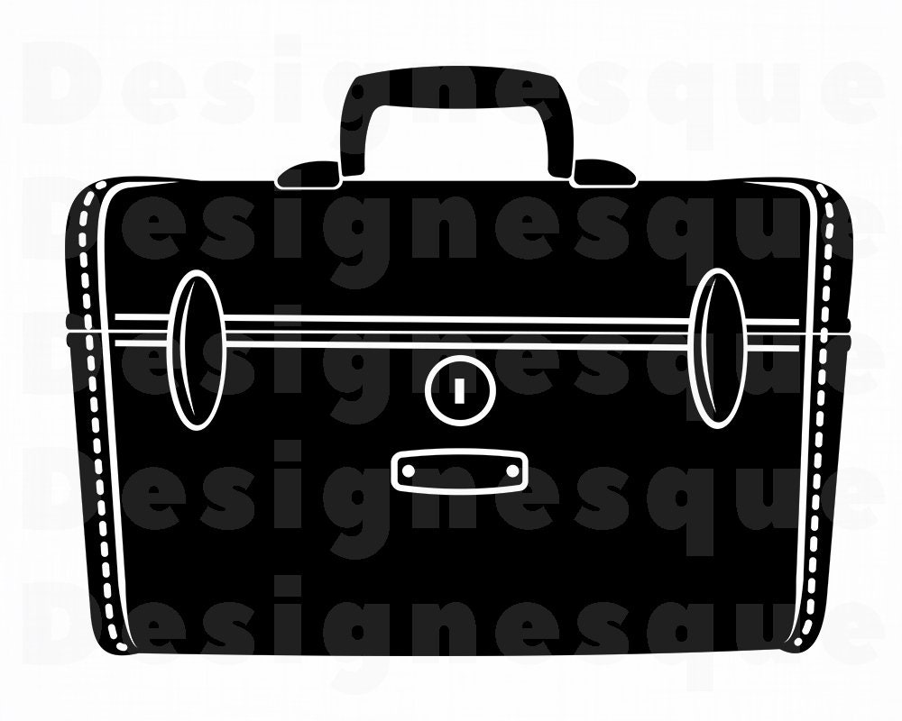Luggage Svg Suitcase Cut Files For Silhouette Png Vector Suitcase ...
