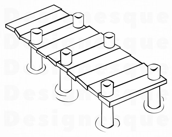 Dock SVG Dock Clipart Boat Dock SVG Dock Files for Cricut | Etsy