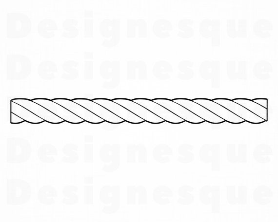 Rope Outline SVG Rope Svg Nautical Svg Rope Clipart Rope | Etsy