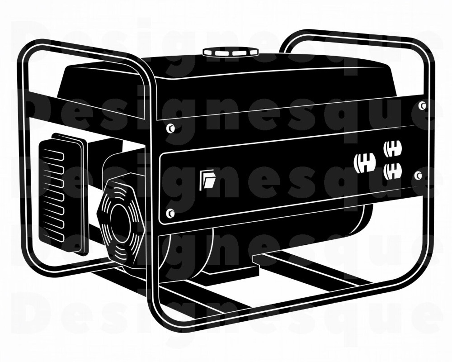 Portable Generator SVG Generator Clipart Generator Files for | Etsy