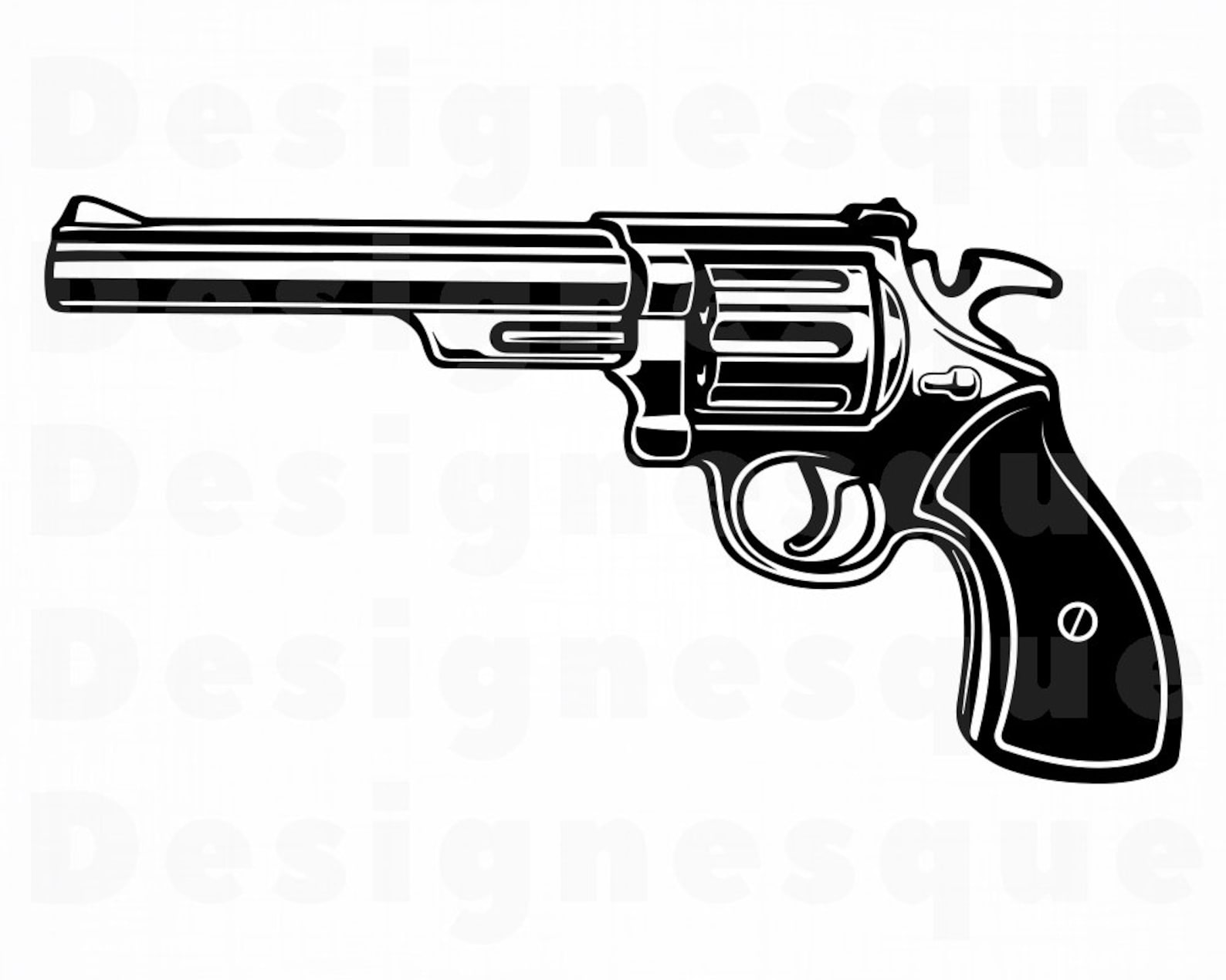 Revolver 4 SVG Revolver SVG Gun SVG Pistol Svg Weapon | Etsy