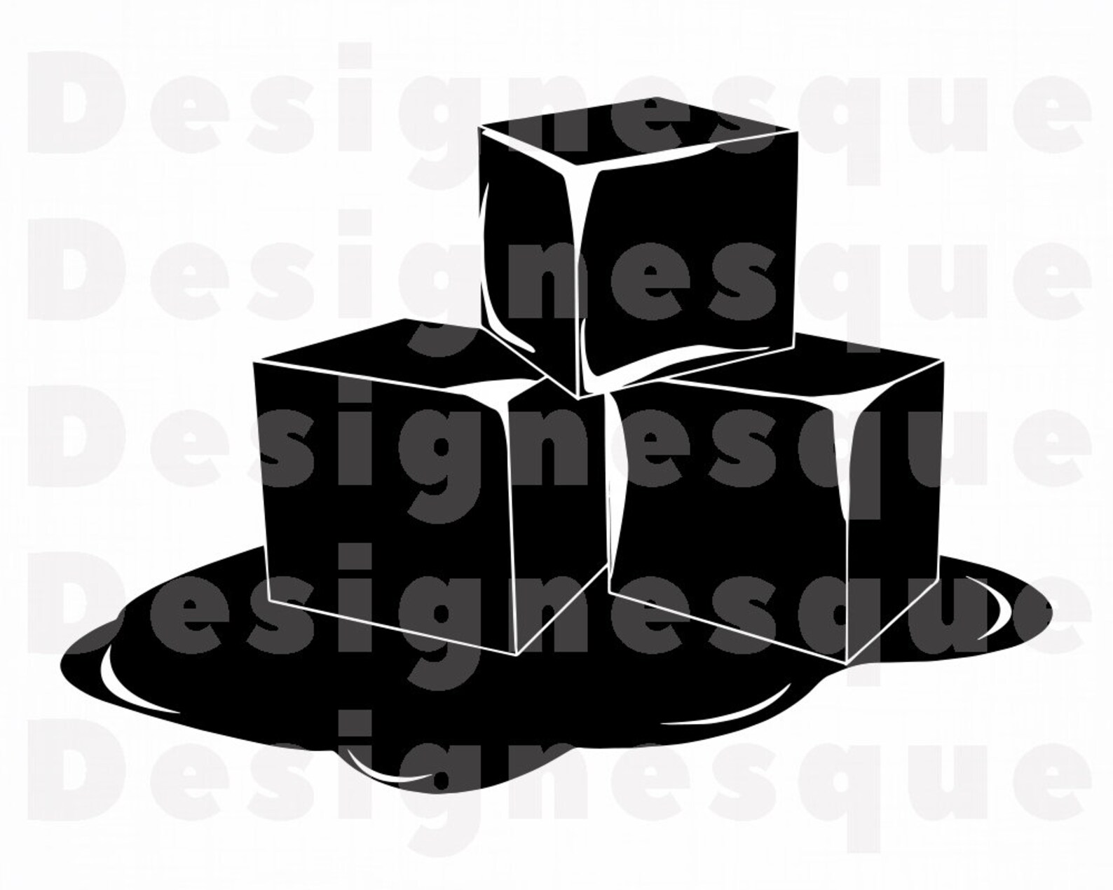 Melting Ice 2 SVG Ice Svg Ice Cubes Svg Ice Clipart Ice | Etsy