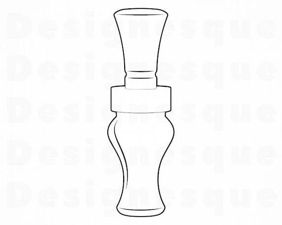 Duck Call Outline SVG Duck Hunting Svg Duck Whistle Svg | Etsy