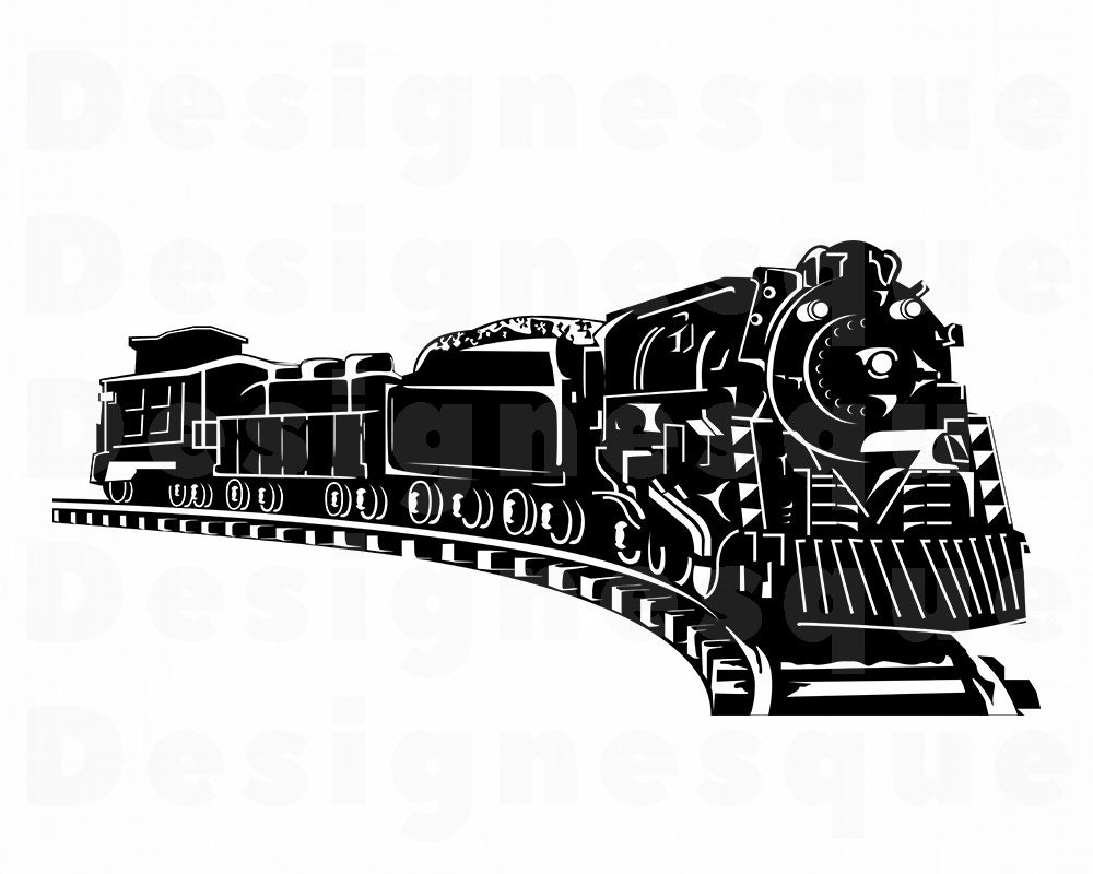 Steam Train Svg Eps Steam Engine SVG Train Clipart Locomotive Svg Train ...