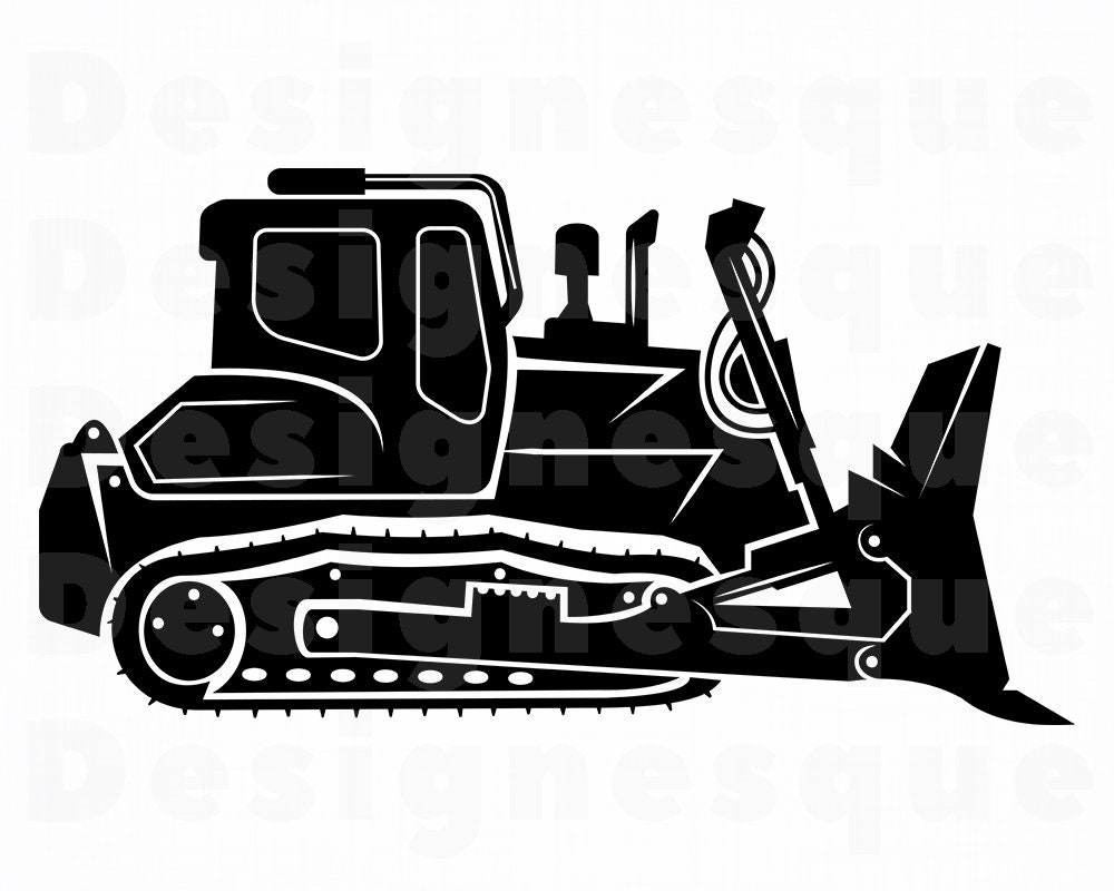 Bulldozer #11 SVG Png Eps Vector Bulldozer Clipart Heavy Equipment ...