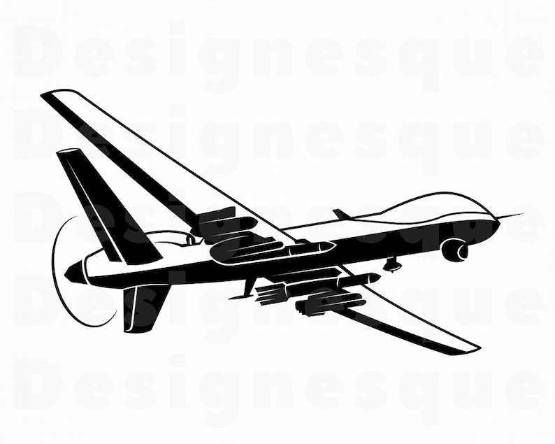 Uav Drone Svg Air Force Svg Drone Svg Drone Clipart Drone Etsy