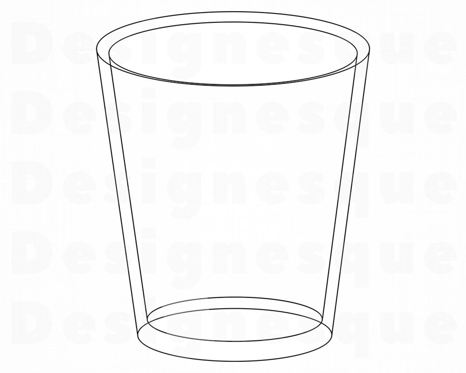 Glass Cup Svg Shot Glass Svg Glass Cup Clipart Glass Cup Etsy