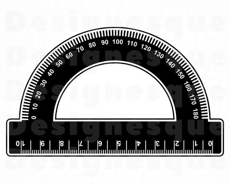 Png Eps Protractor Ruler #3 SVG Dxf Protractor Ruler Clipart Ruler Cut ...