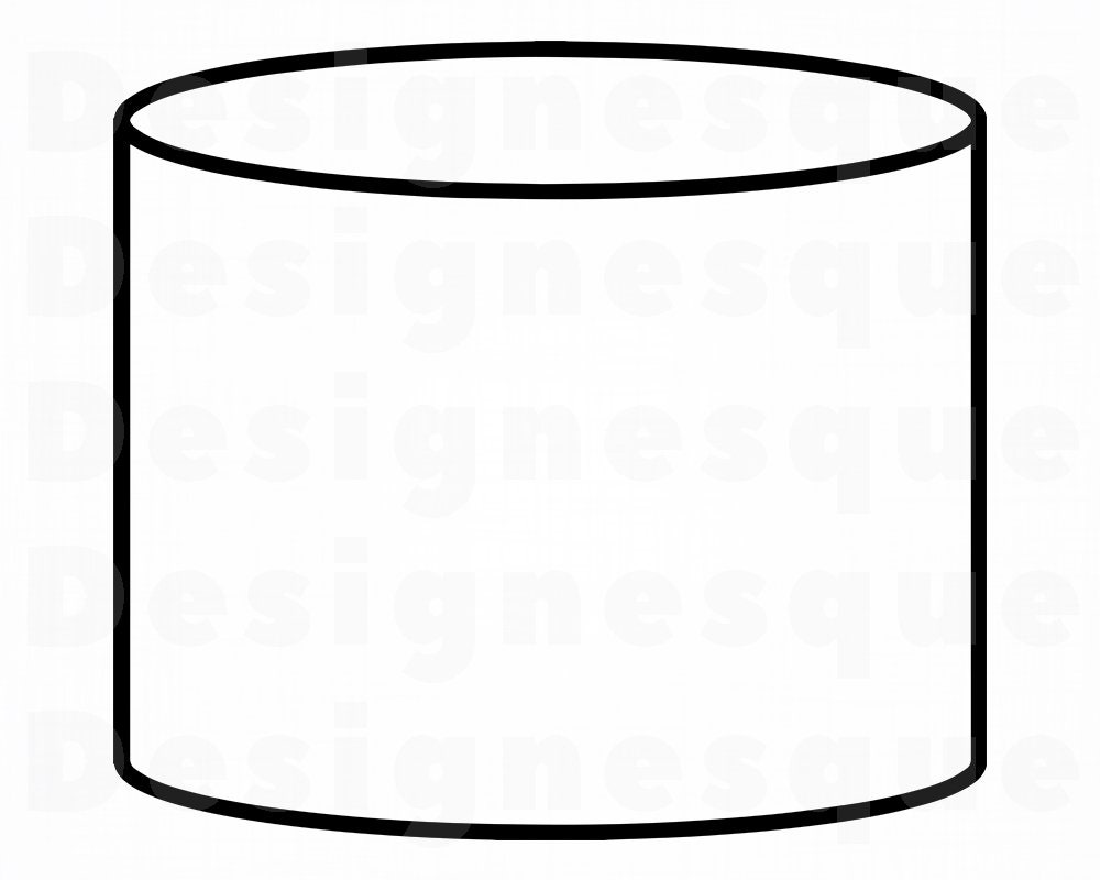 Cylinder SVG Geometric Shape SVG Cylinder Clipart Cylinder | Etsy