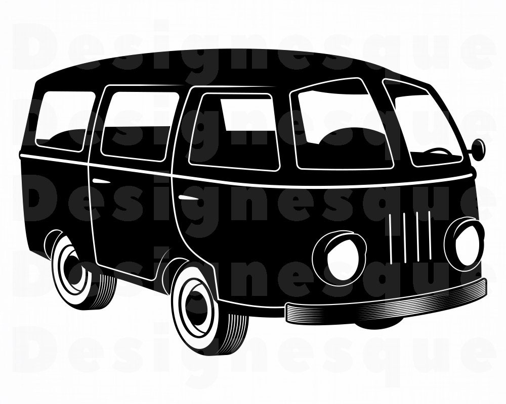 Retro Van 2 SVG Van Svg Retro Van Clipart Retro Van Files | Etsy