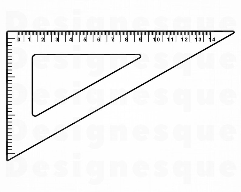 Eps Ruler Outline SVG Math Svg Ruler Svg Ruler Dxf Ruler Cut Files For ...
