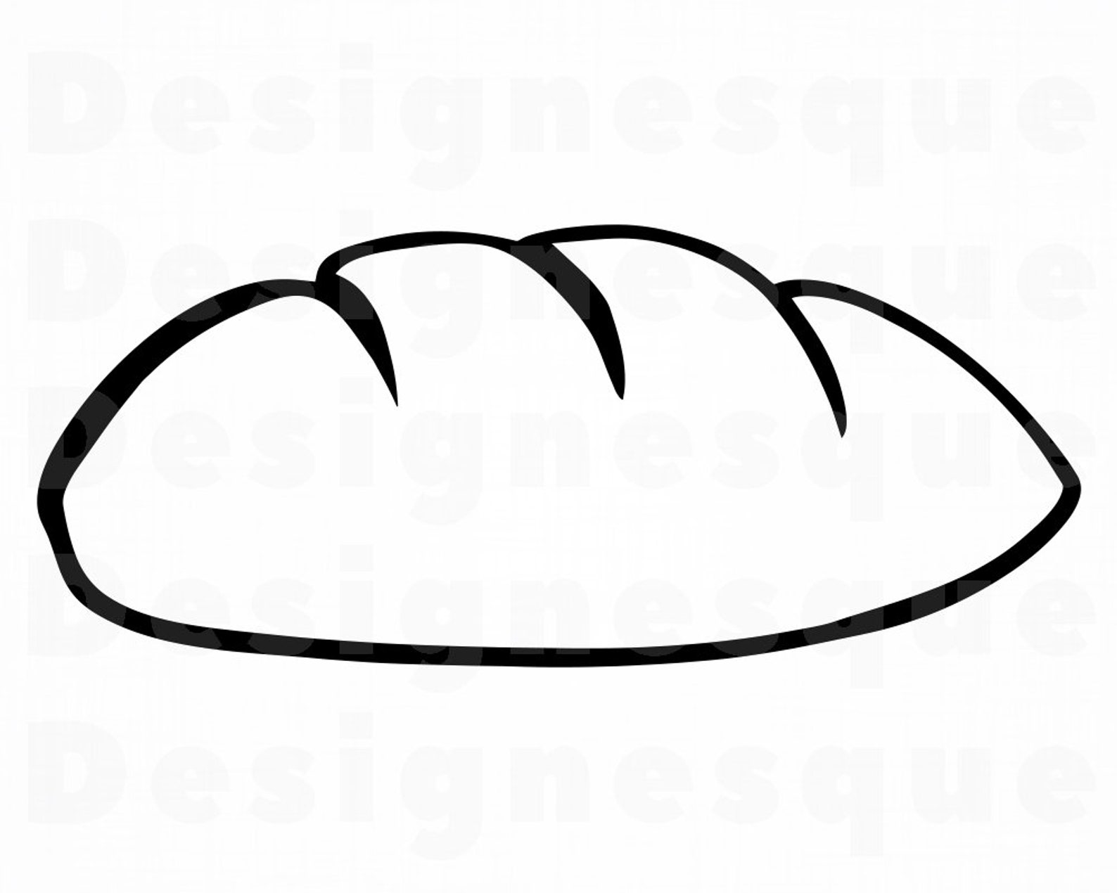 SVG Brot Brot Umriss SVG Brot SVG Brot Clipart | Etsy