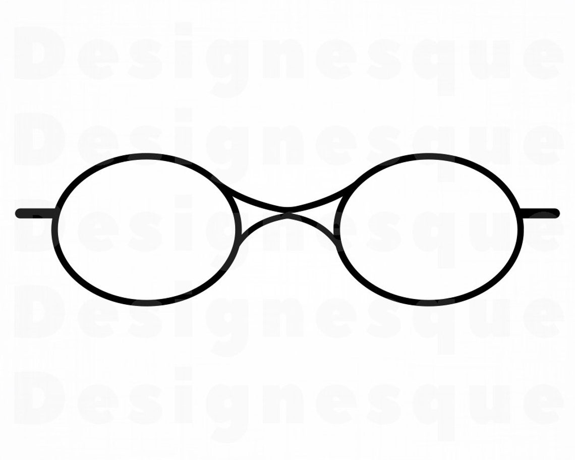 Retro Eyeglasses Svg Retro Eyeglass Frames Svg Eyeglasses Etsy