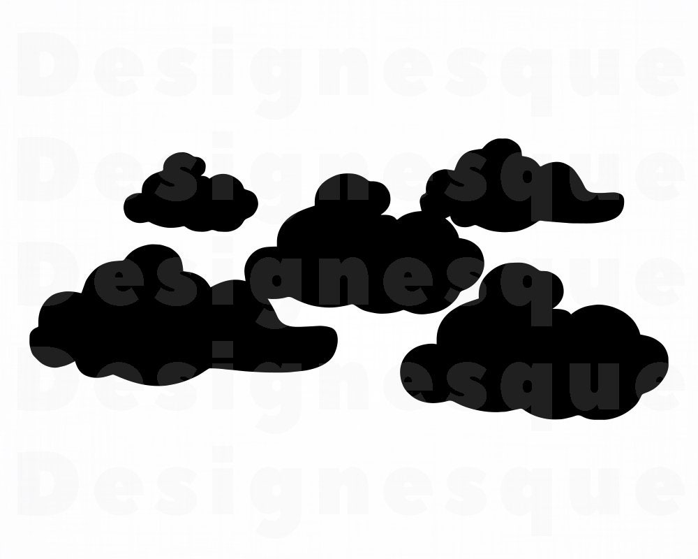 Cloud Eps Cloud Pdf Cloud Clipart Cloud #3 Svg Cloud Files For Cricut ...