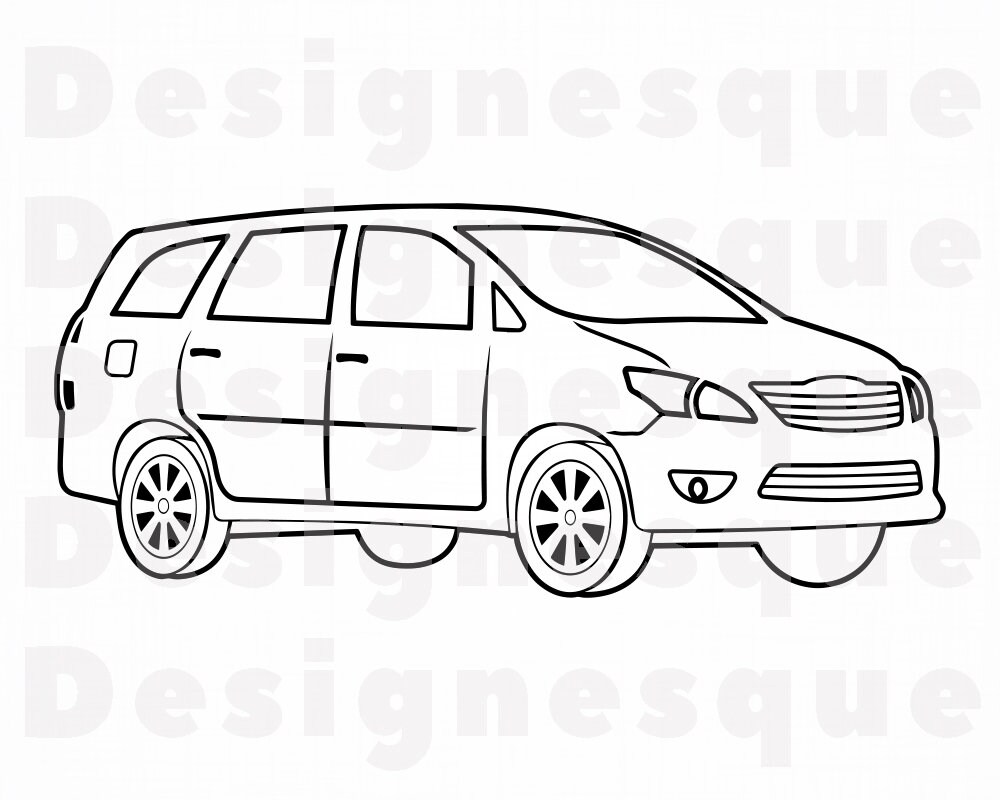 Minivan Outline 3 SVG Minivan SVG Family Car Svg Minivan | Etsy