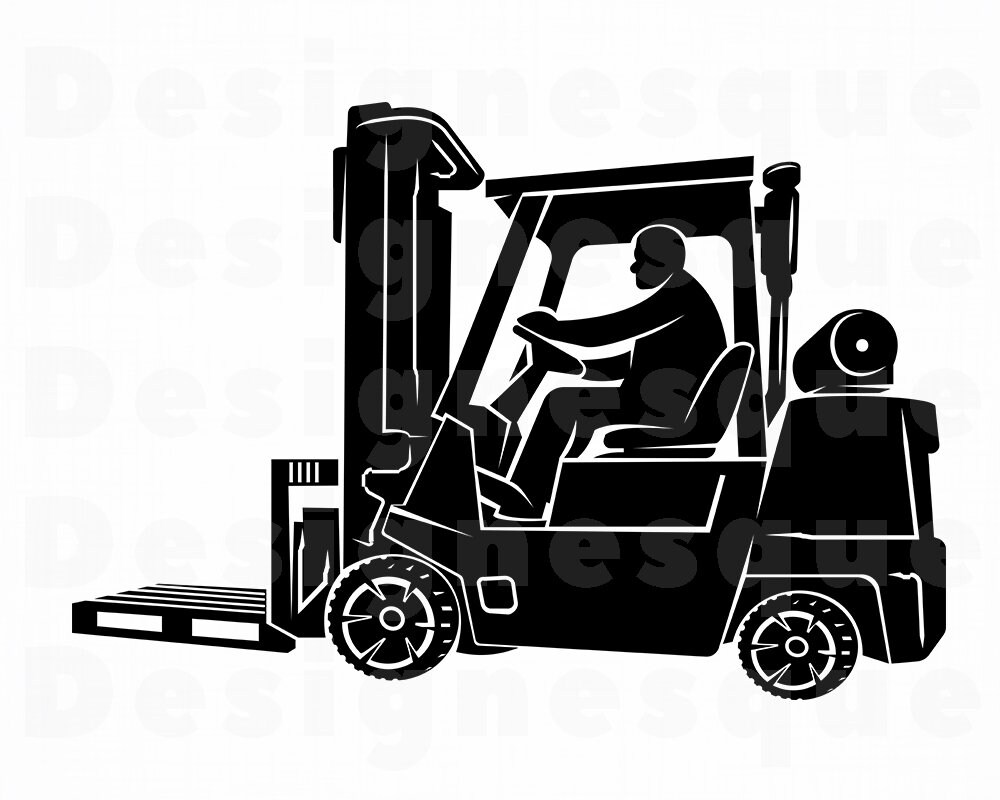 Eps Vector Forklift Files for Cricut Forklift #2 SVG Forklift Dxf ...