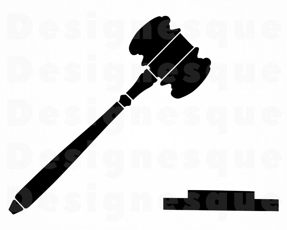 Law Svg Cut Files For Silhouette #3 Justice Svg Judge Svg Gavel Files ...