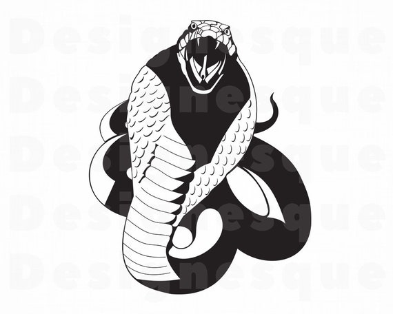 Cobra Cut Files for Silhouette King Cobra Png Eps Cobra Vector Cobra ...