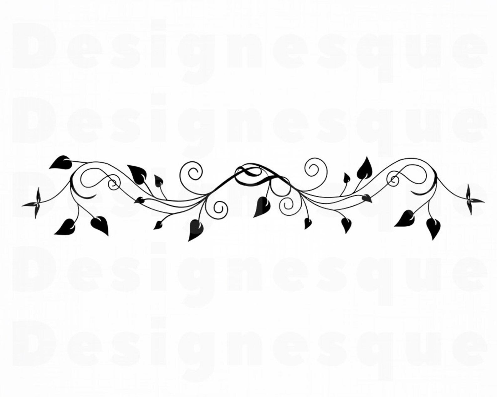 Decorative Vine SVG Ornamental Vine Svg Vine Clipart Vine | Etsy