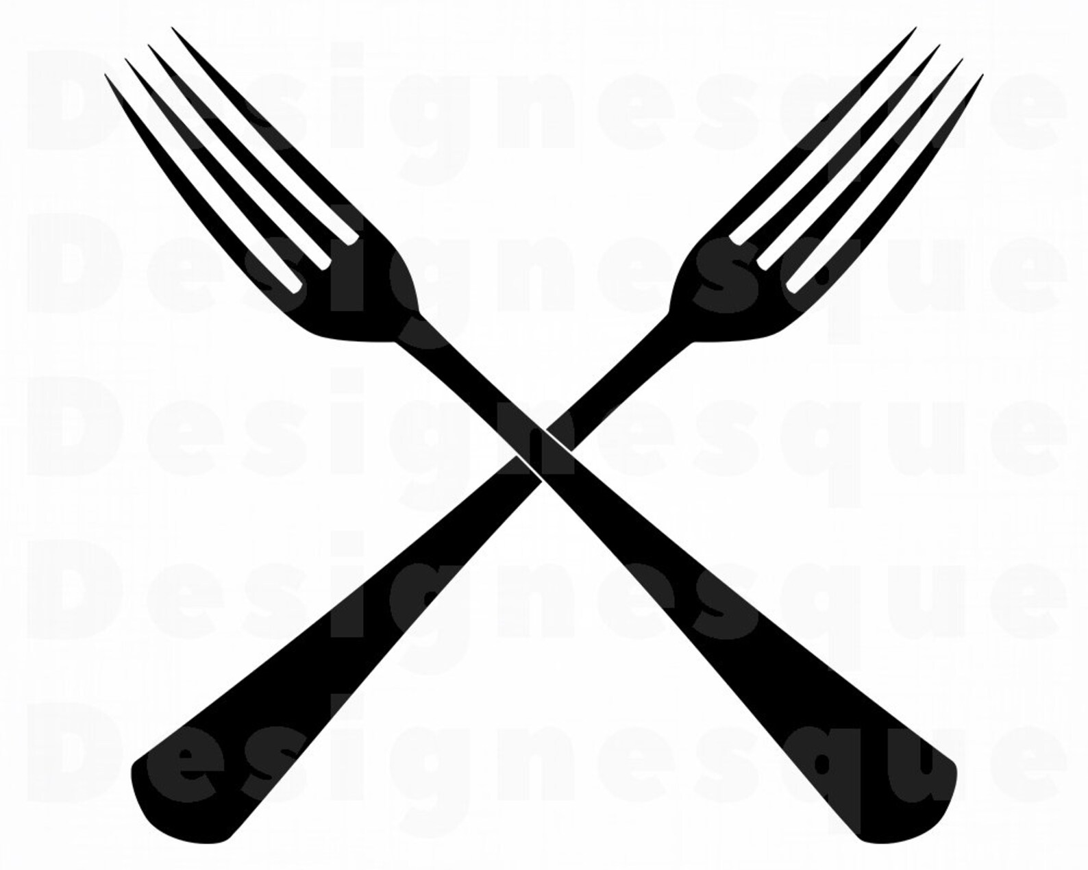 Fork Logo SVG Fork SVG Kitchen Cook Fork Clipart Fork | Etsy
