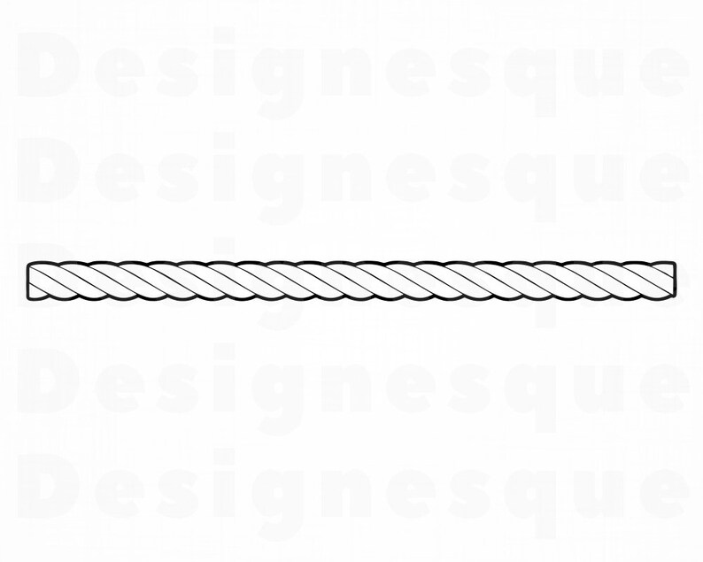 Rope Outline 2 SVG Rope Svg Nautical Svg Rope Clipart | Etsy