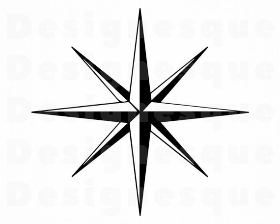 North Star Svg Polaris Svg North Star Clipart North Star Etsy