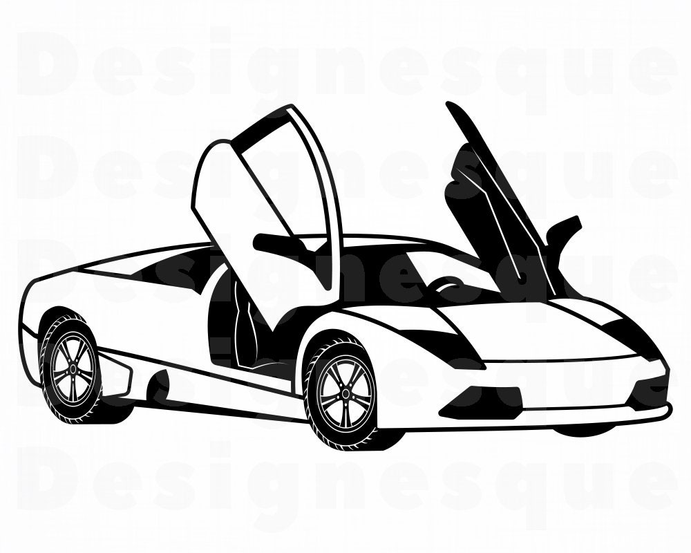 Sports Car 4 Svg Luxury Car Svg Racing Car Svg Sports Car Etsy Uk