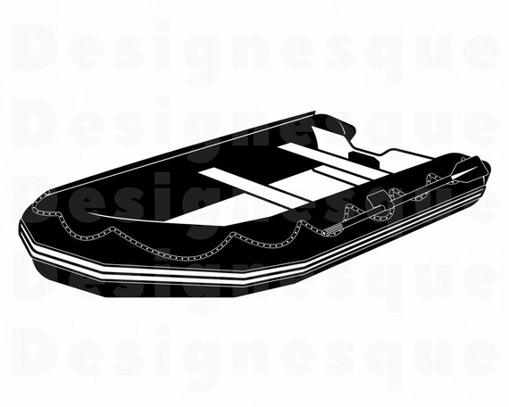 Raft Dxf Raft SVG Raft Outline #2 SVG Boat Svg Raft Cut Files For ...