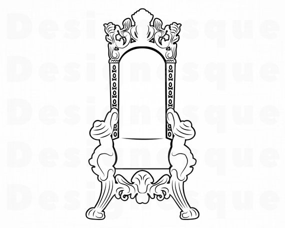Throne Chair Coloring Page Sketch Coloring Page