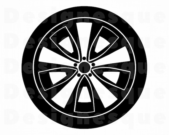 Wheel Clipart Vector Car Tire Svg Wheel Cut Files For Silhouette Wheel ...